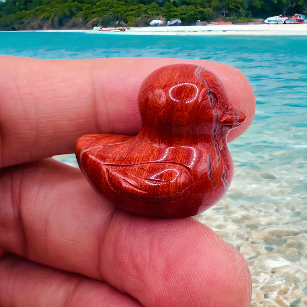 Red Jasper Duck | Beadorea
