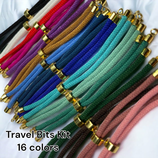 Travel Bits Kit Sliding Cord-Gold | Beadorea