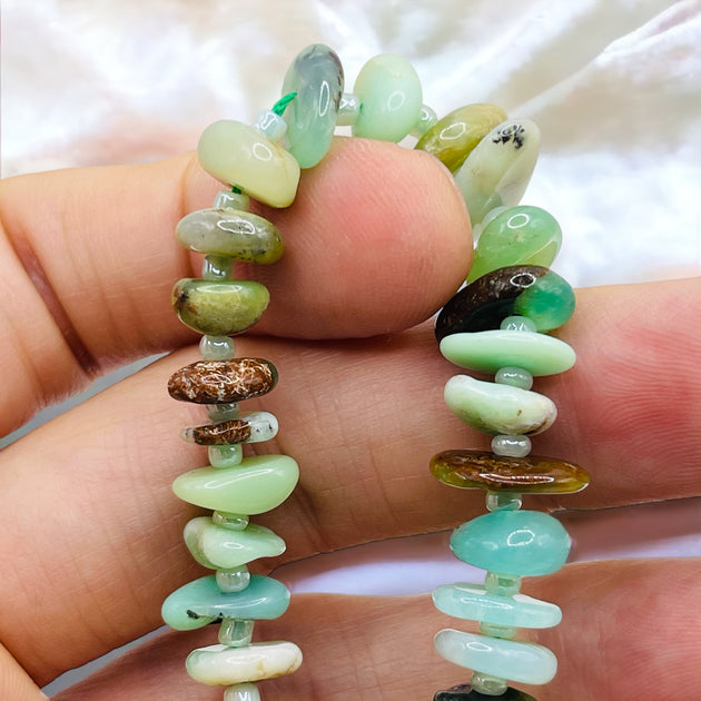 8 to 16mm Chip Australia Jade aka Chrysoprase | Beadorea
